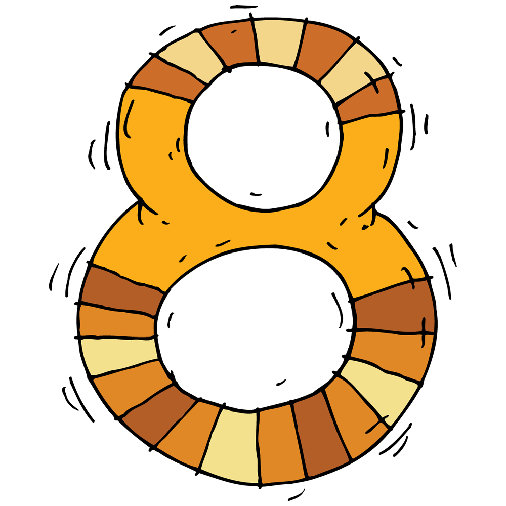 Počítáme do 8 - matematické řetízky